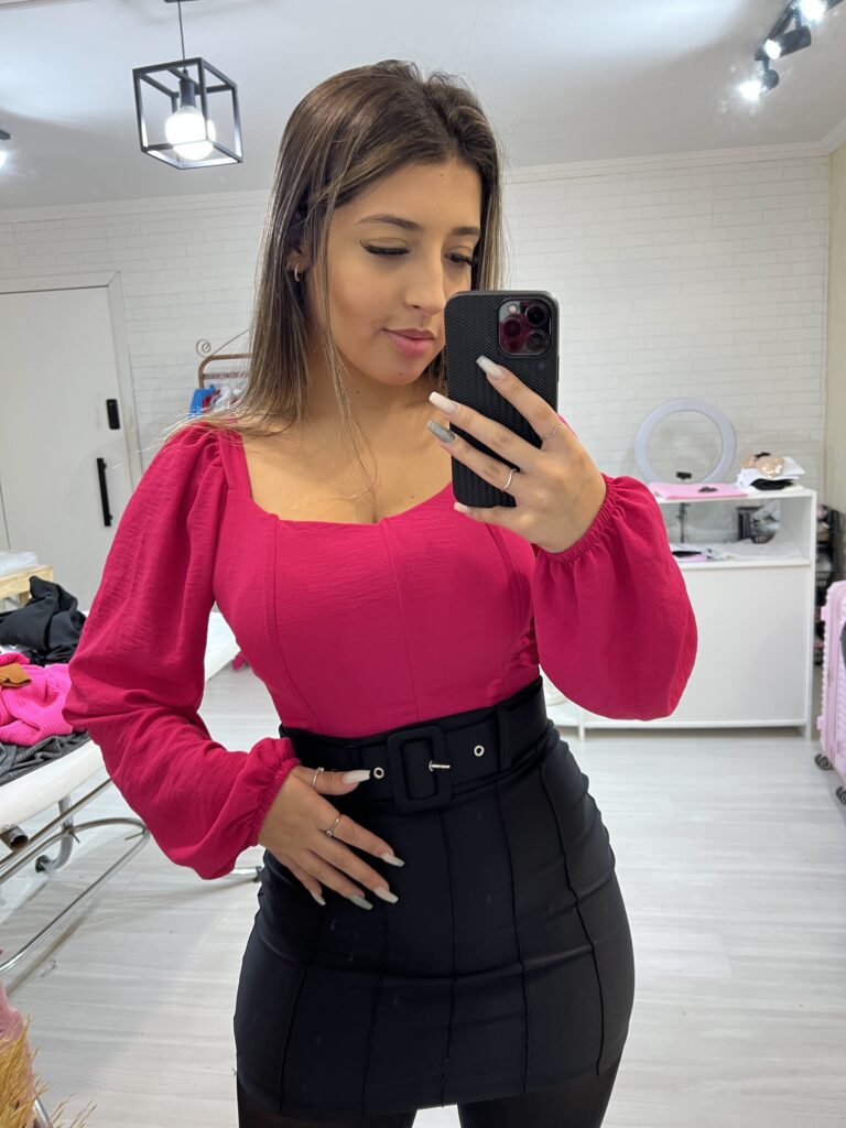 Cropped corselet manga longa – Closet by Emily Temoteo